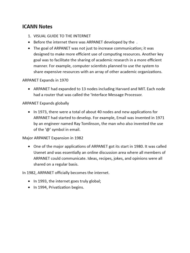 ICANN Notes | PDF | Domain Name System | Domain Name