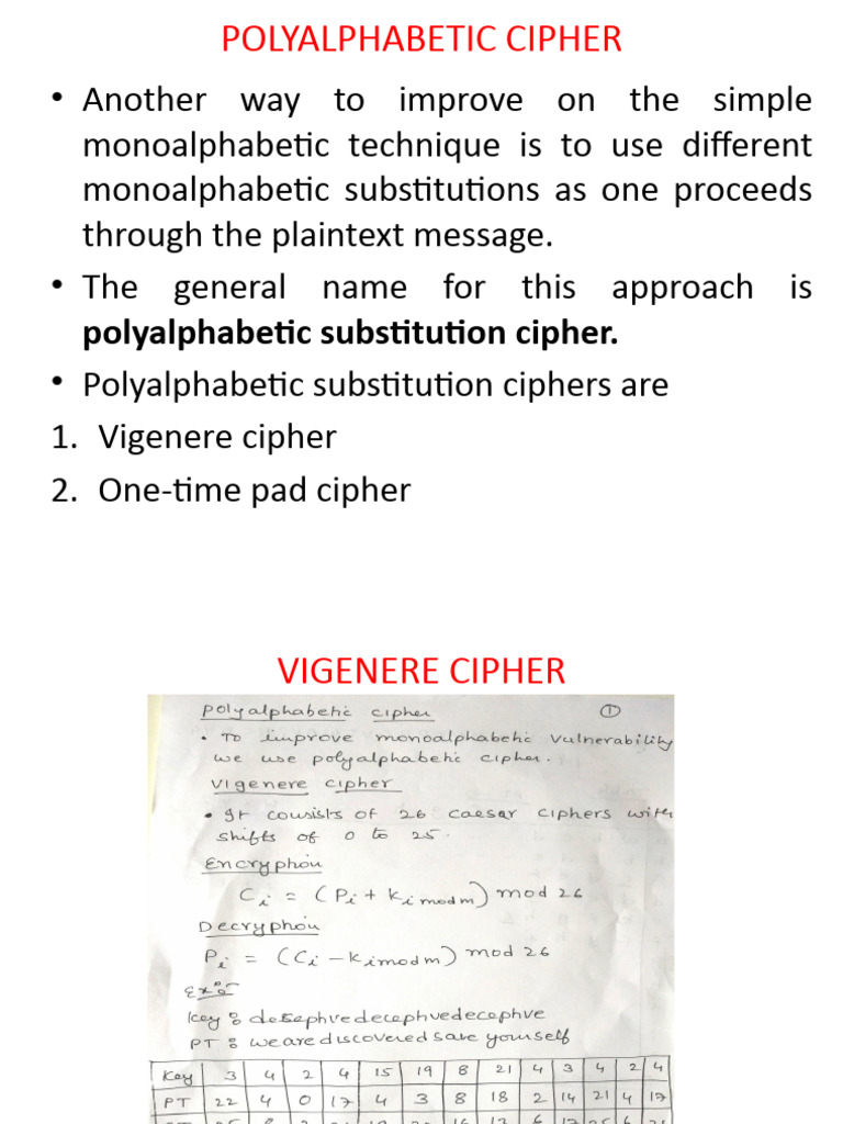 Polyalphabetic Cipher Pdf Cipher Telecommunications 