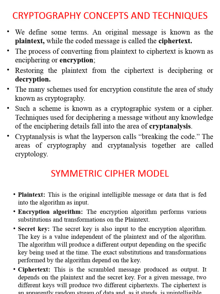 Unit-1 Part-2 | PDF | Cryptography | Cipher