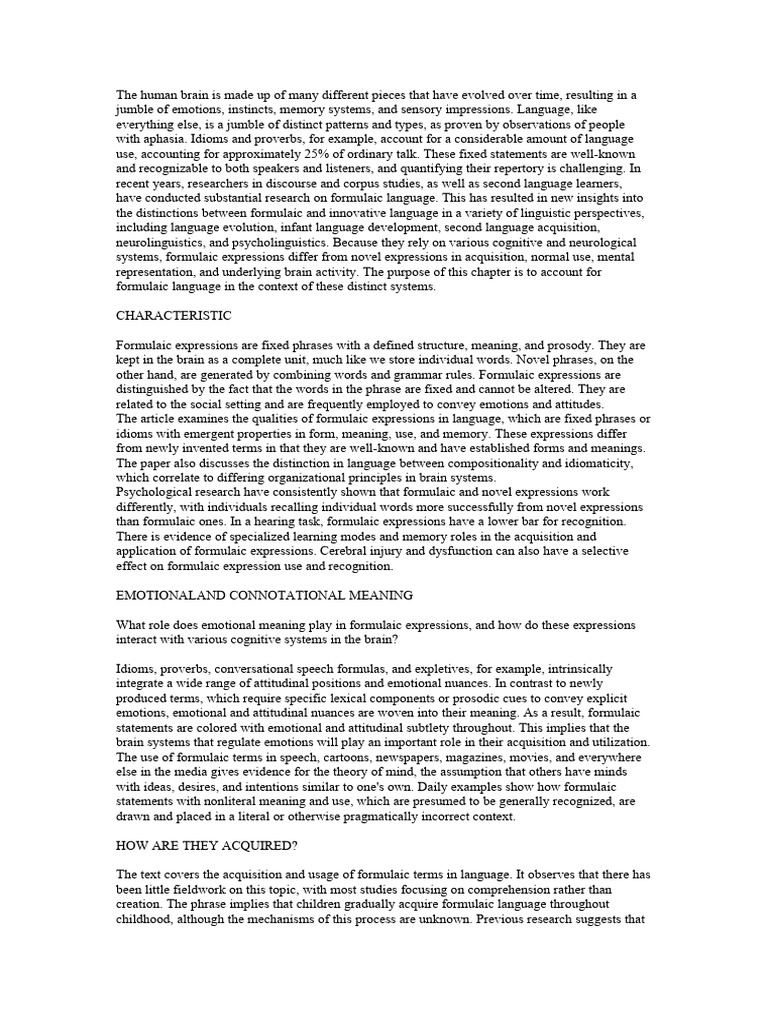 Morphology Pdf Language Acquisition Lateralization Of Brain Function