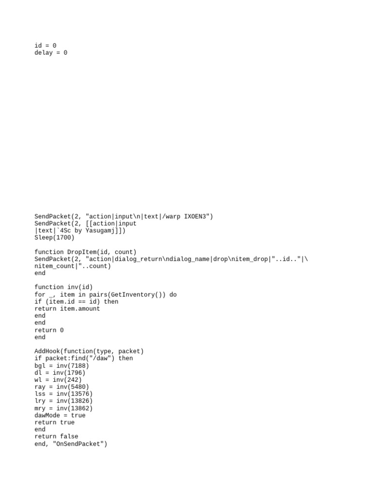 Script FAST PTHT CPS V3 | PDF