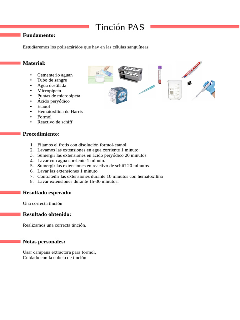 Tinción pas | PDF | Laboratorios | Tinción