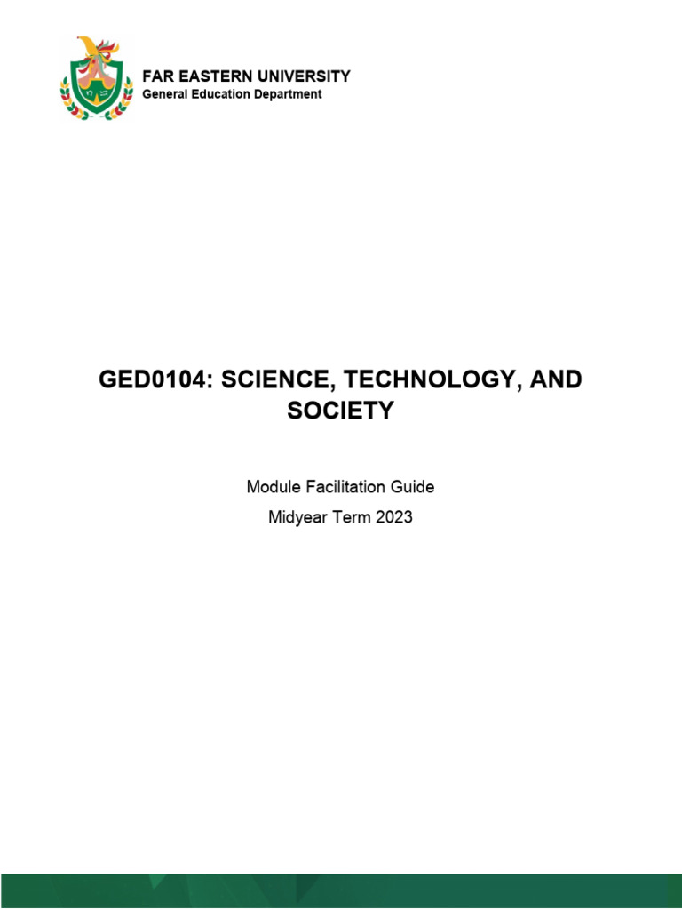 GED0104 STS Module 5 Facilitation Guide | PDF | Science | Page Layout