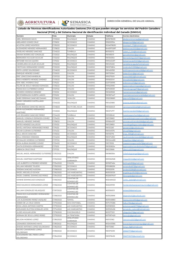T Cnicos Identificadores Autorizados Gestores TIA-G | PDF