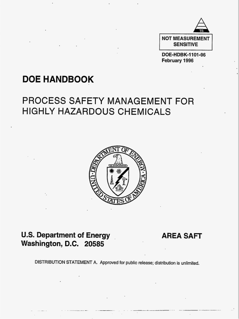 DOE Handbook: Process Safety Management For | PDF | Safety ...