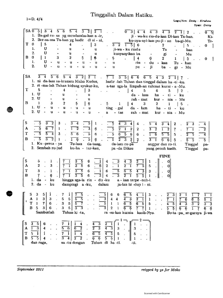 Tinggalah Dalam Hatiku hooh hooh | PDF