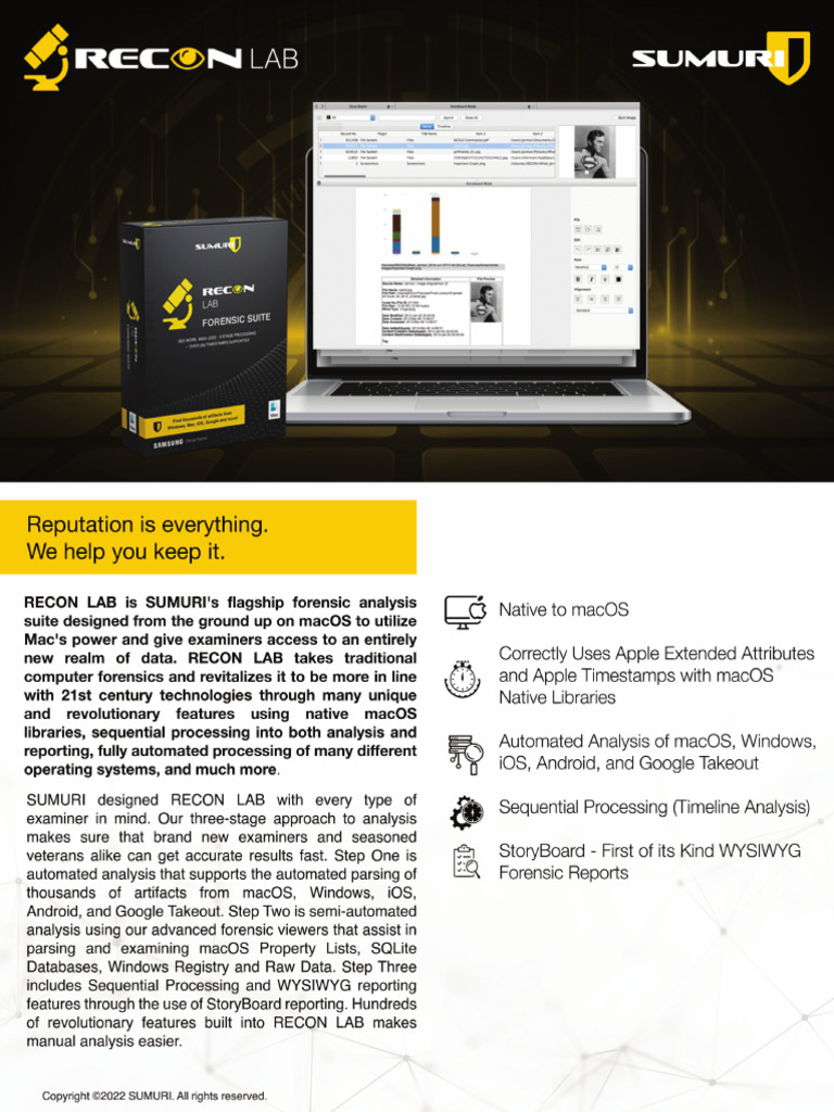 SUMURI-ReconLab 2022 | PDF