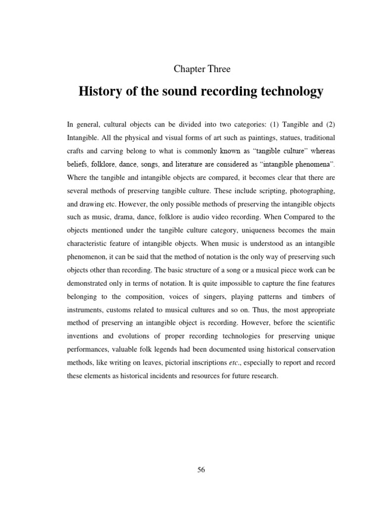 History of The Sound Recording Technolog | PDF | Sound Recording And ...