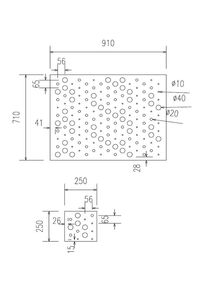 Perforation Drawing Model | PDF