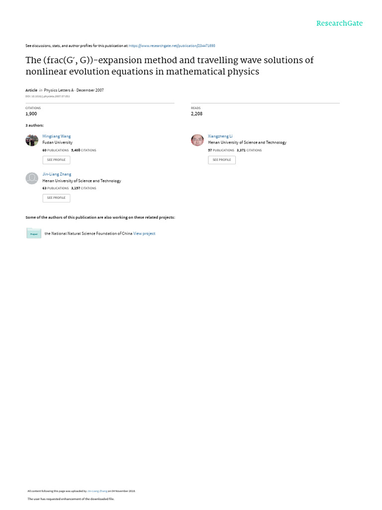 The Frac G G Expansion Method And Travelling Wave Solutions Of Nonlinear Evolution