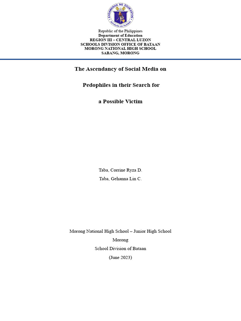 Research | PDF | Pedophilia | Child Sexual Abuse