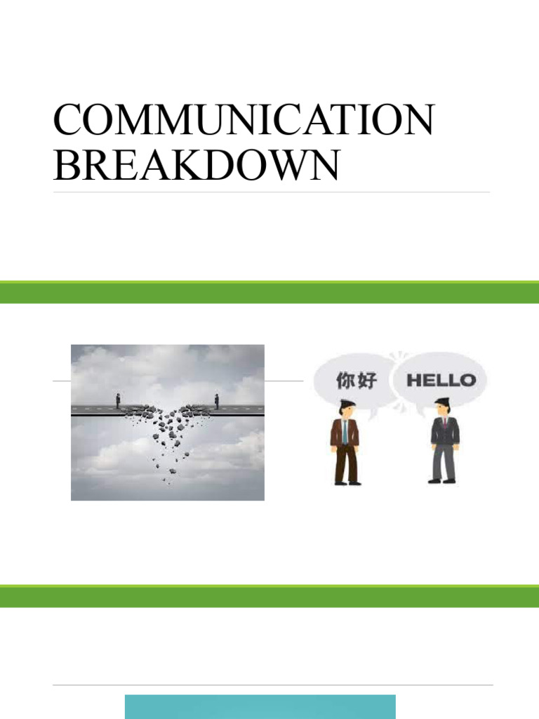 Communication Breakdown | PDF | Communication | Psychology