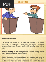 Debate Writing Class 11 | PDF | Argument