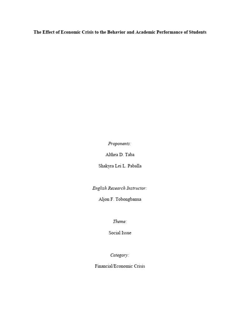 English Research Introduction 1 | PDF | Poverty | Poverty & Homelessness