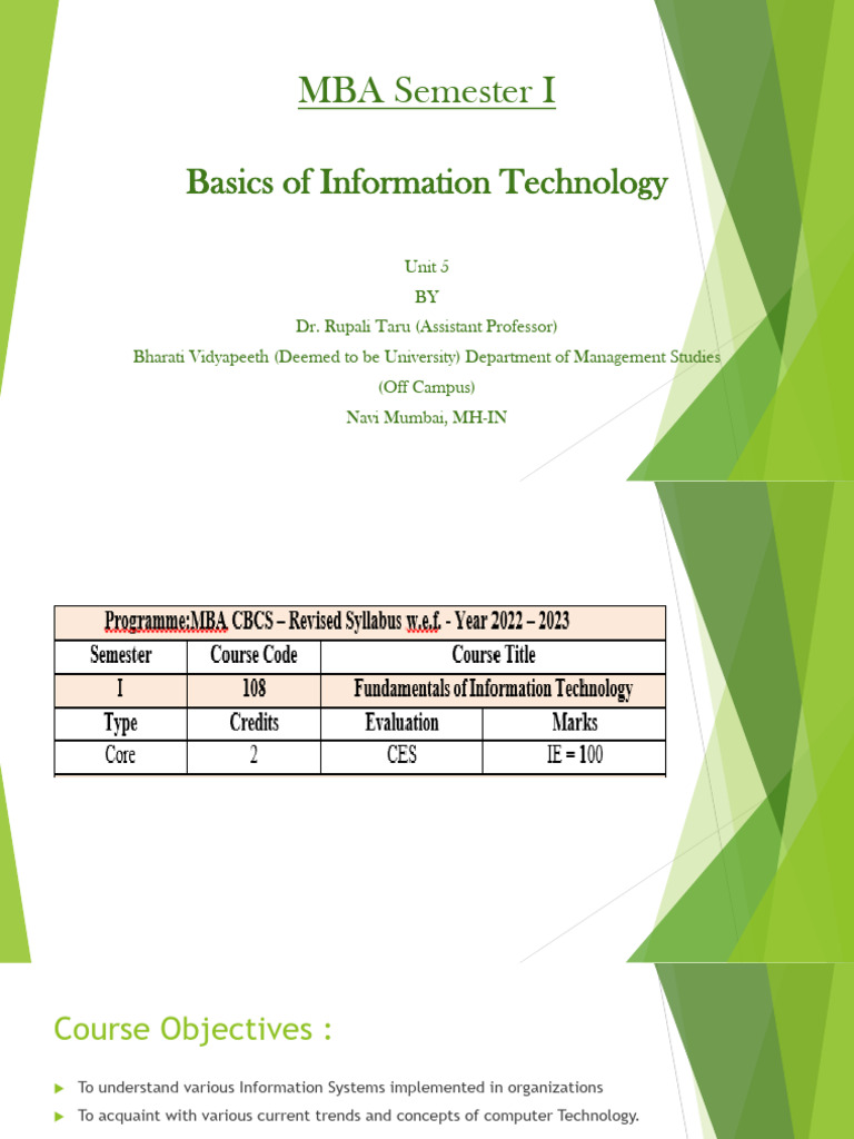 Unit - 5 Introduction To MIS | PDF | Information | Decision Support System