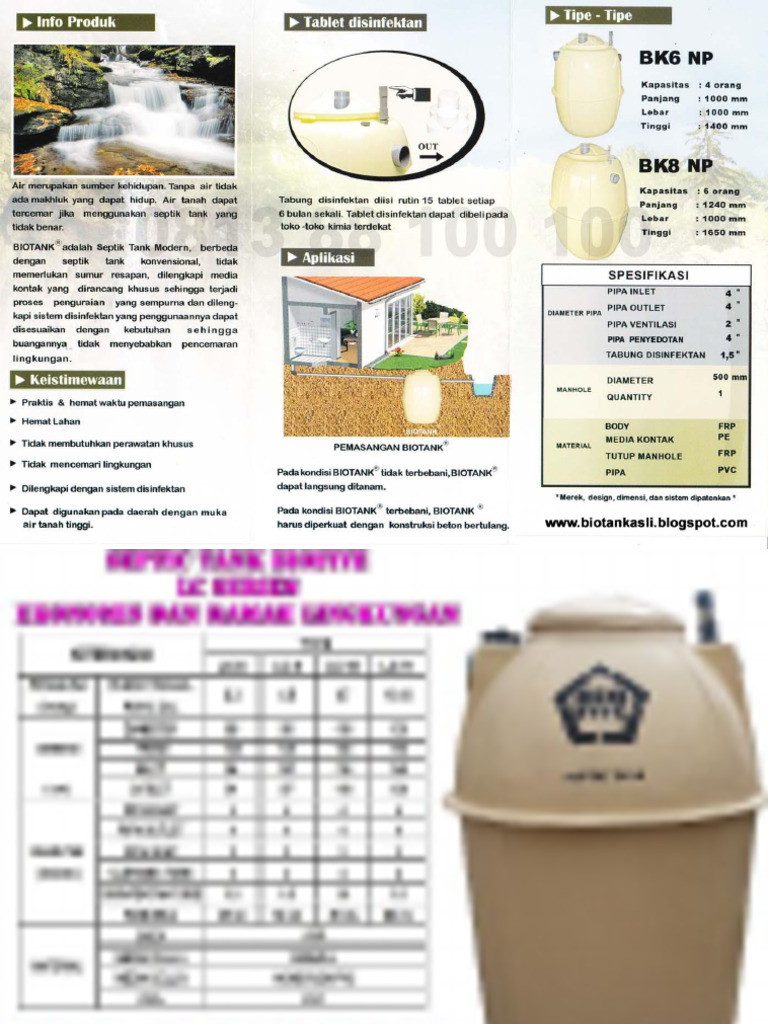 Septic Tank-Biotank | PDF