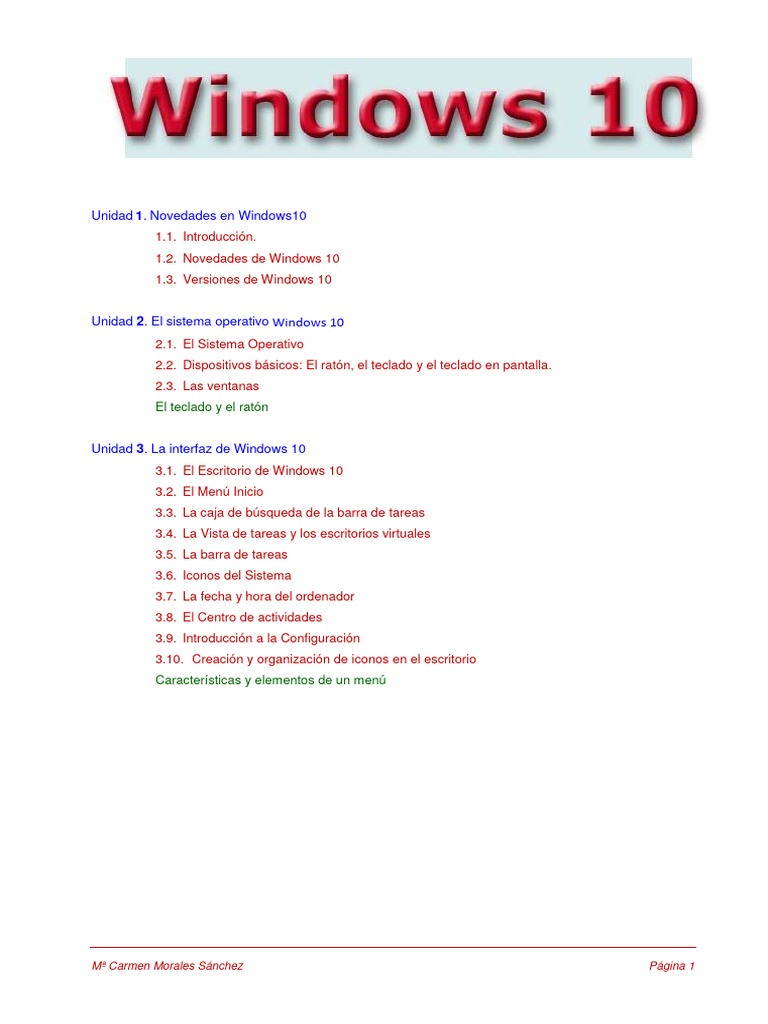 Novedades y Funciones de Windows 10 | PDF | Windows 10 | Microsoft Windows