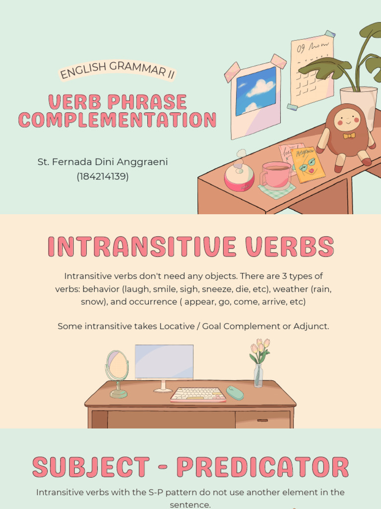 Verb Phrase Complementation | PDF | Verb | Clause