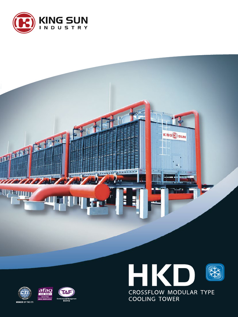 KINGSUN CTI Certified (HKD) Cross-Flow Cooling Tower Catalogue | PDF | Steel | Water