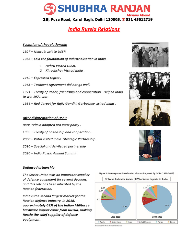 India-Russia Relations: A Historical Overview | PDF | Global Politics ...