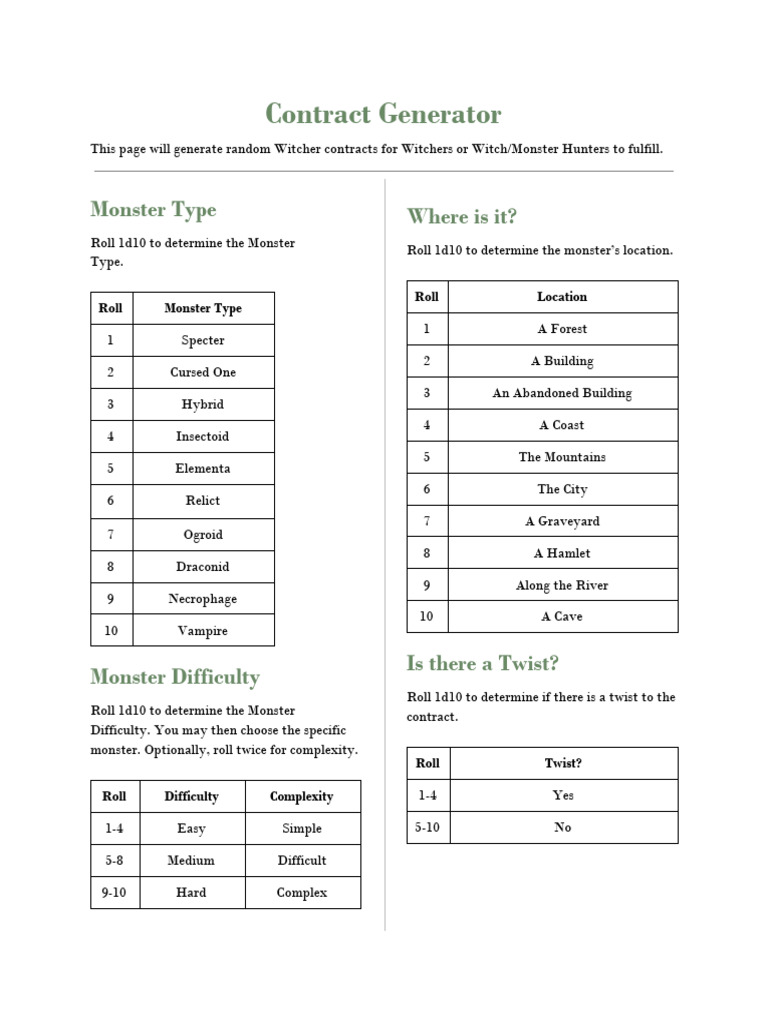 Contract Generator - Version 1 | PDF