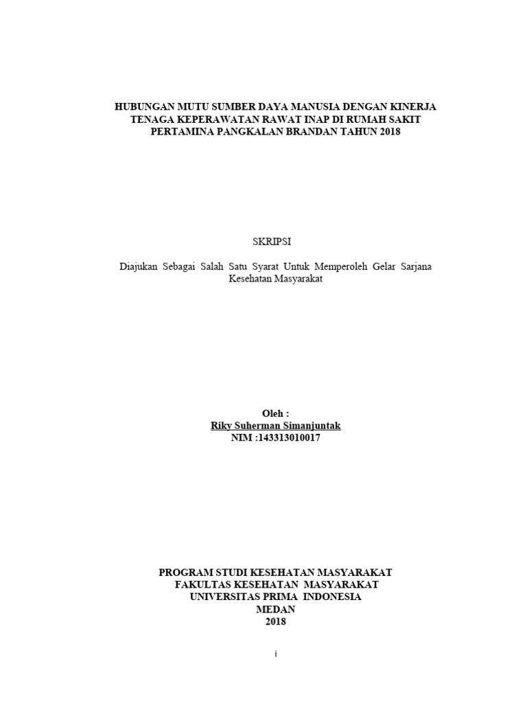 I.halaman Judul Skripsi | PDF