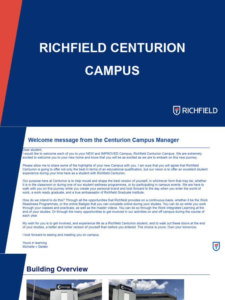 Centurion Campus Presentation | PDF