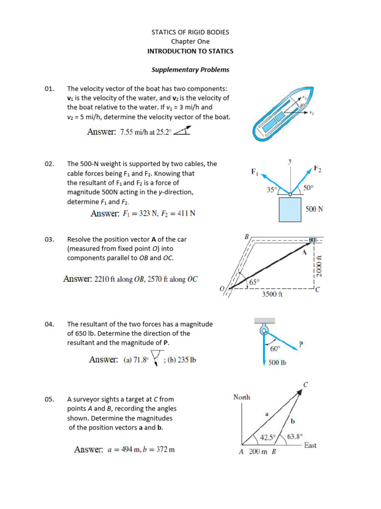 Chapter 1 Supplementary Problems | PDF