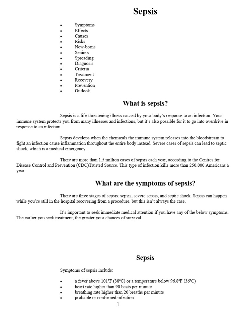 Sepsis | PDF | Sepsis | Infection