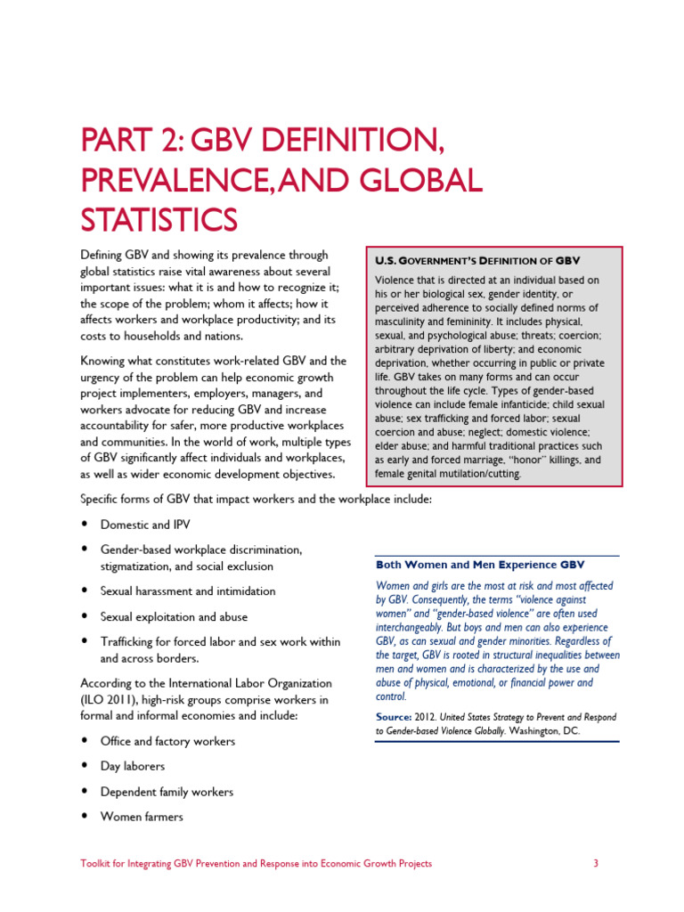 GBV Impact on Economic Growth Projects | PDF | Domestic Violence ...