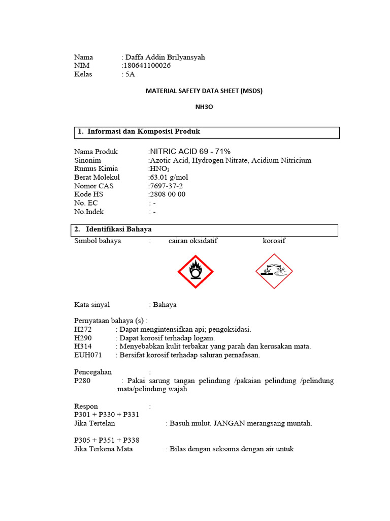 Material Data Shet | PDF