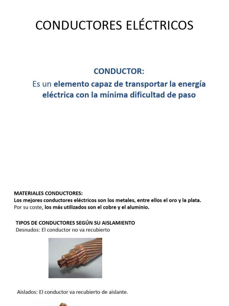 Conductores Eléctricos R | Descargar gratis PDF | Conductor electrico | Aislador (Electricidad)
