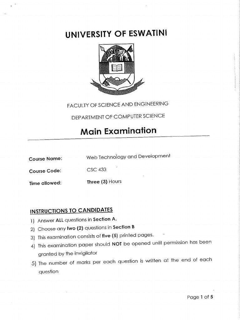 CSC 433 M 2020 | PDF
