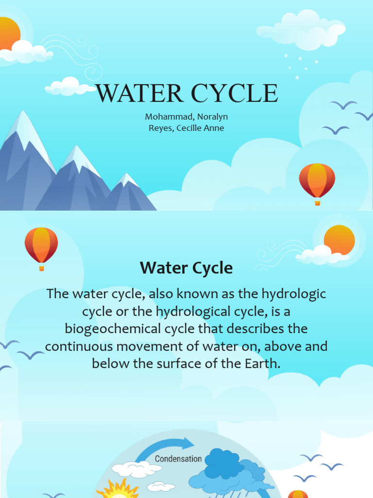 Water Cycle | PDF
