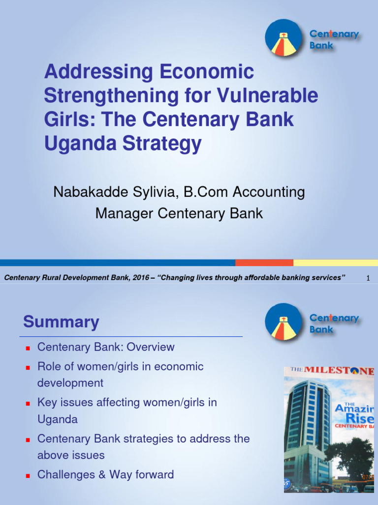 Centenary-Bank Opt | PDF | Banks | Financial Inclusion
