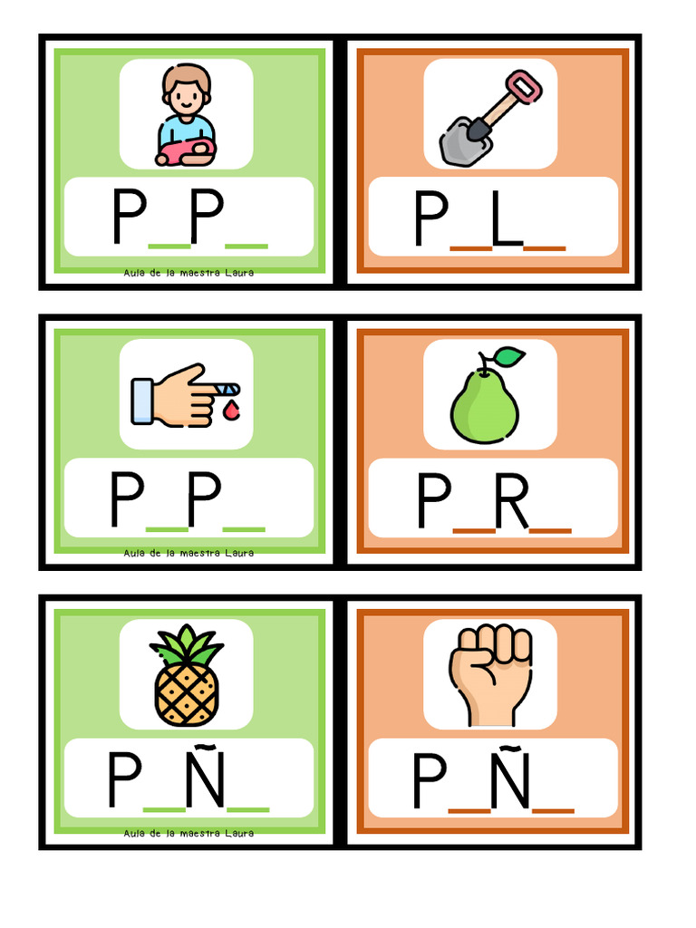 Tarjetas Lectoescritura-Vocales | PDF