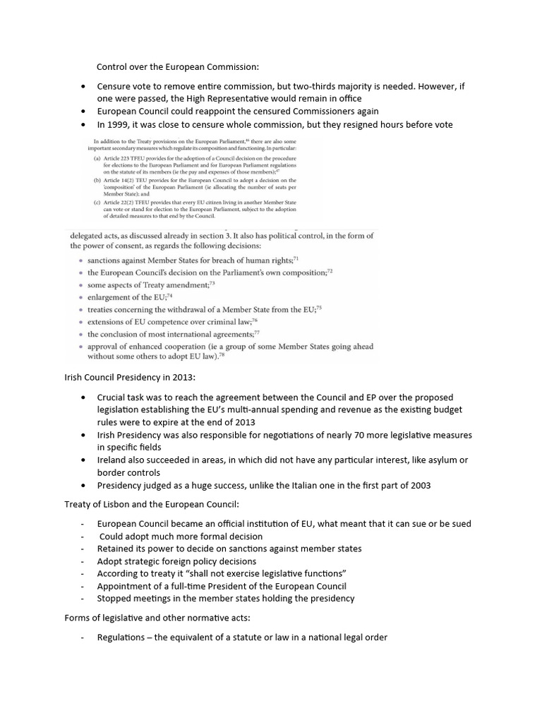 EU Legislative Processes and Competences | PDF | Demand | Economic ...