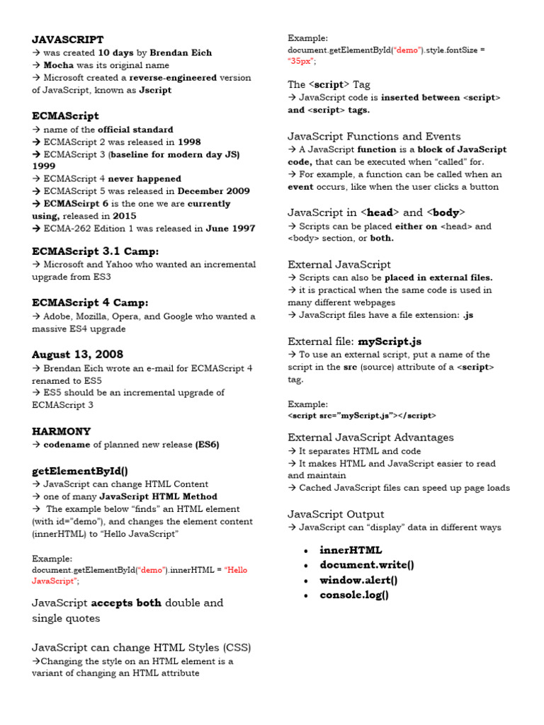 Ict Reviewer 3rd Qtr Pdf Parameter Computer Programming Java Script
