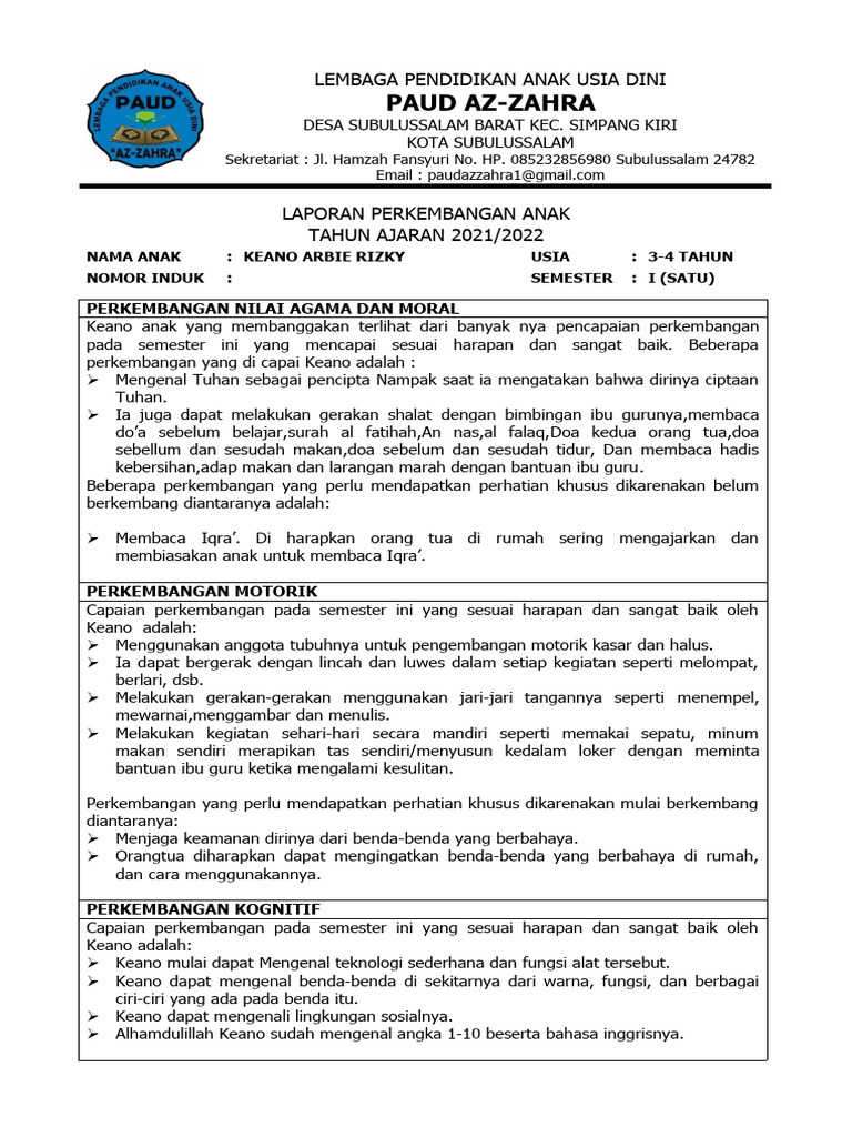 RAPOT Keano Paud | PDF