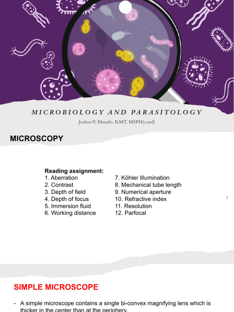 Introduction Micropara | PDF | Microscopy | Electron Microscope