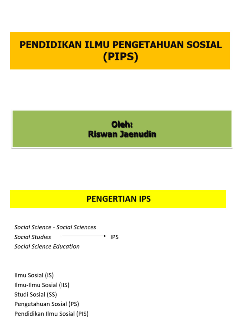 Materi PIPS | PDF | Ilmu Sosial
