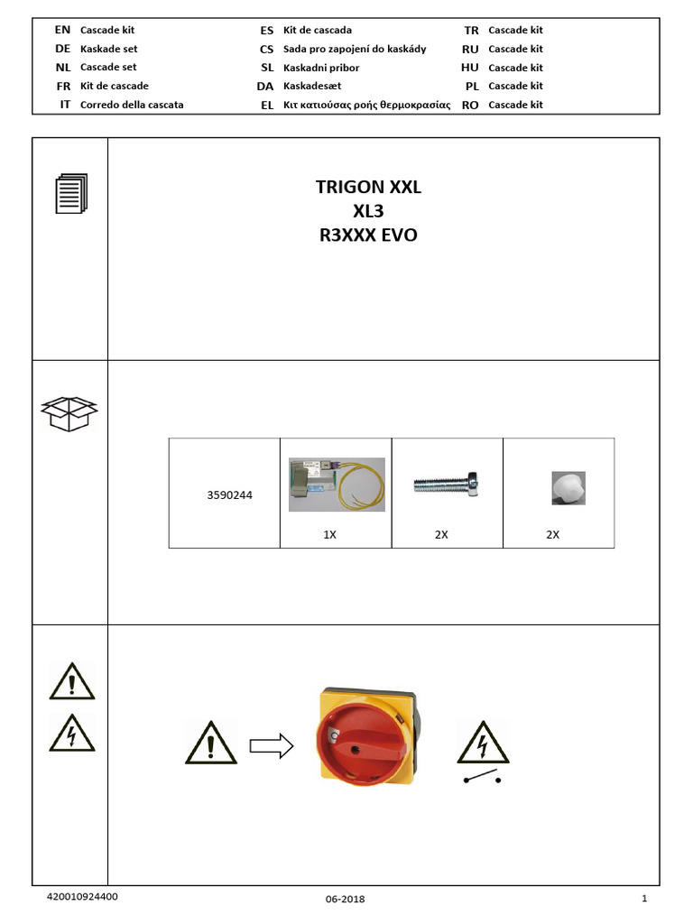 Instruction Manual Casc. Kit Trigon XXL | PDF