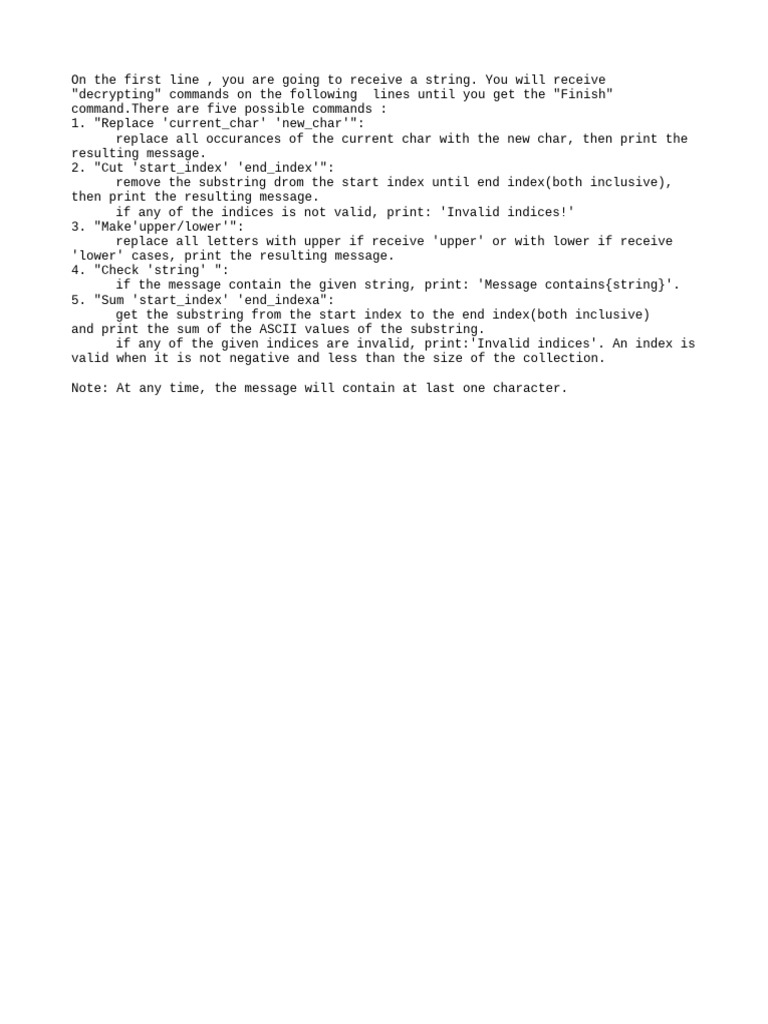Decrypting Commands Guide | PDF | Teaching Methods & Materials ...