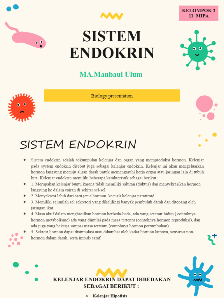 Ppt Sistem Endokrin Pdf 