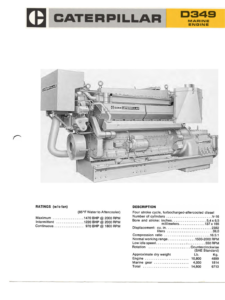 Cat d349 Propulsion | PDF