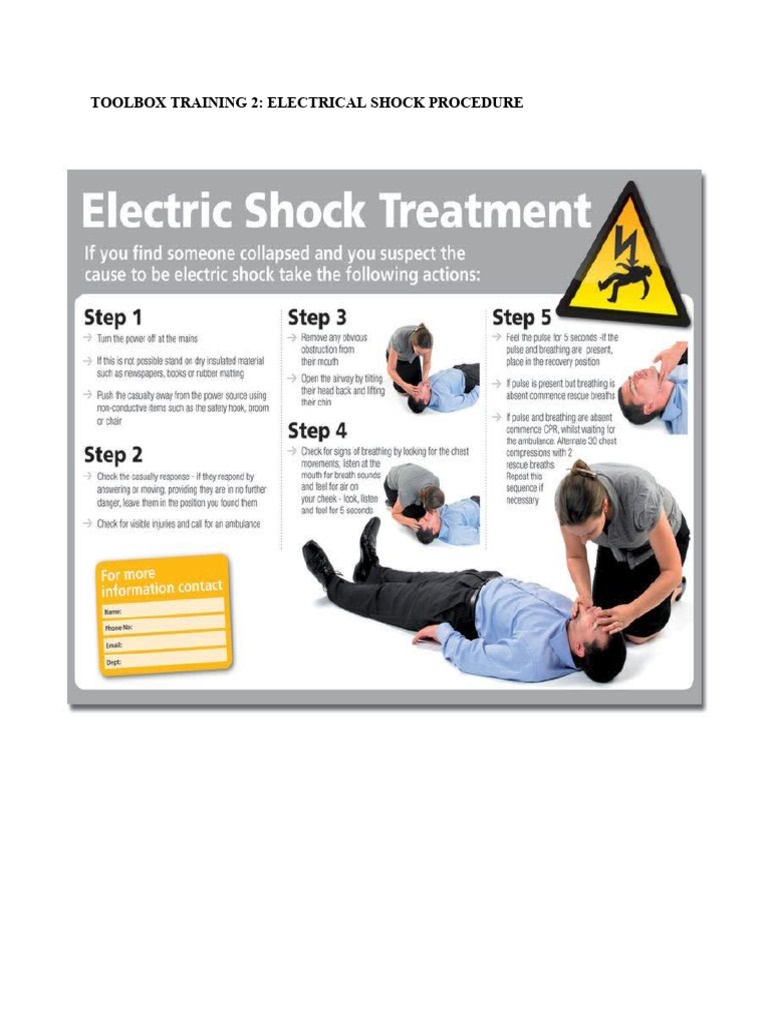 Electrical Shock Safety Training | PDF
