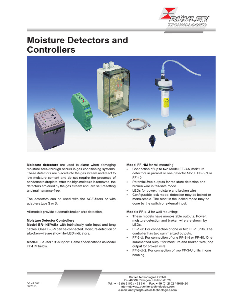 Moisture Detectors Buehler Kosteusvahti | PDF | Physical Sciences | Electromagnetism