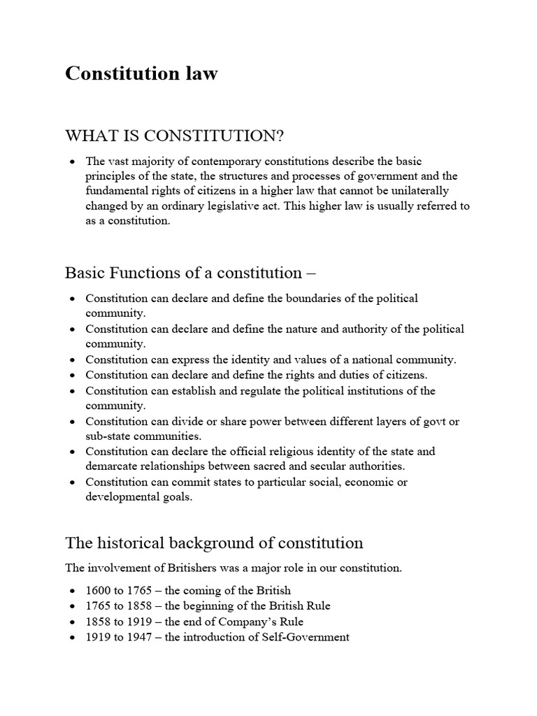Constitution Law Syllabus Notes (AutoRecovered) | PDF | Constitution ...