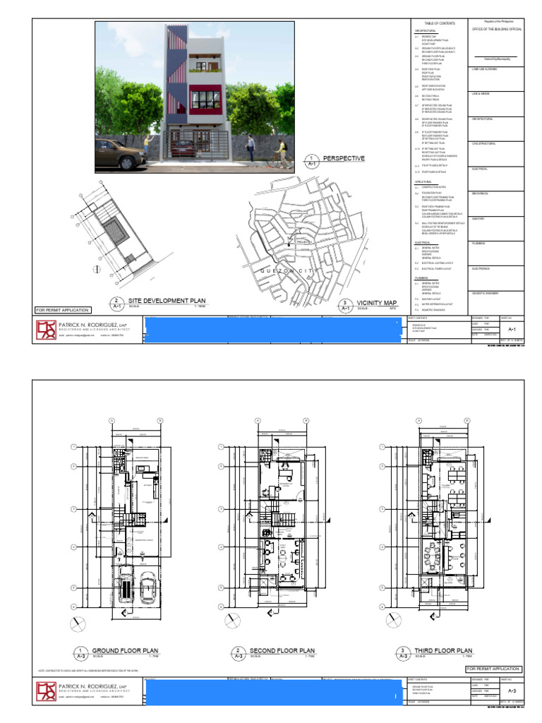 Architectural Plans - For BT4 Final Requirement | PDF