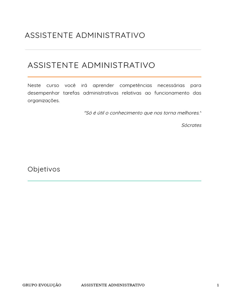 Assistente Administrativo | PDF | Contabilidade | Investimentos